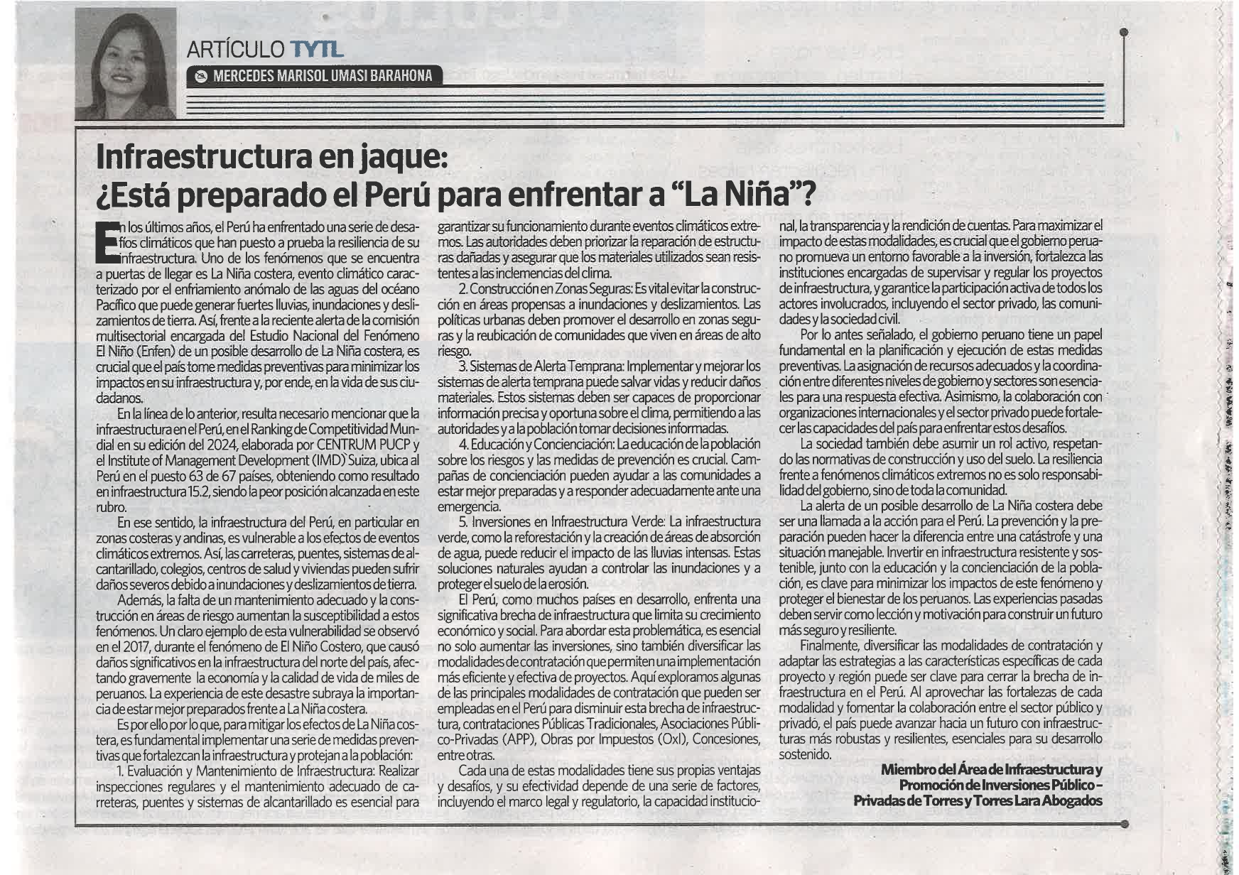 Infraestructura en Jaque: ¿Está preparado el Perú para enfrentar a “La ...