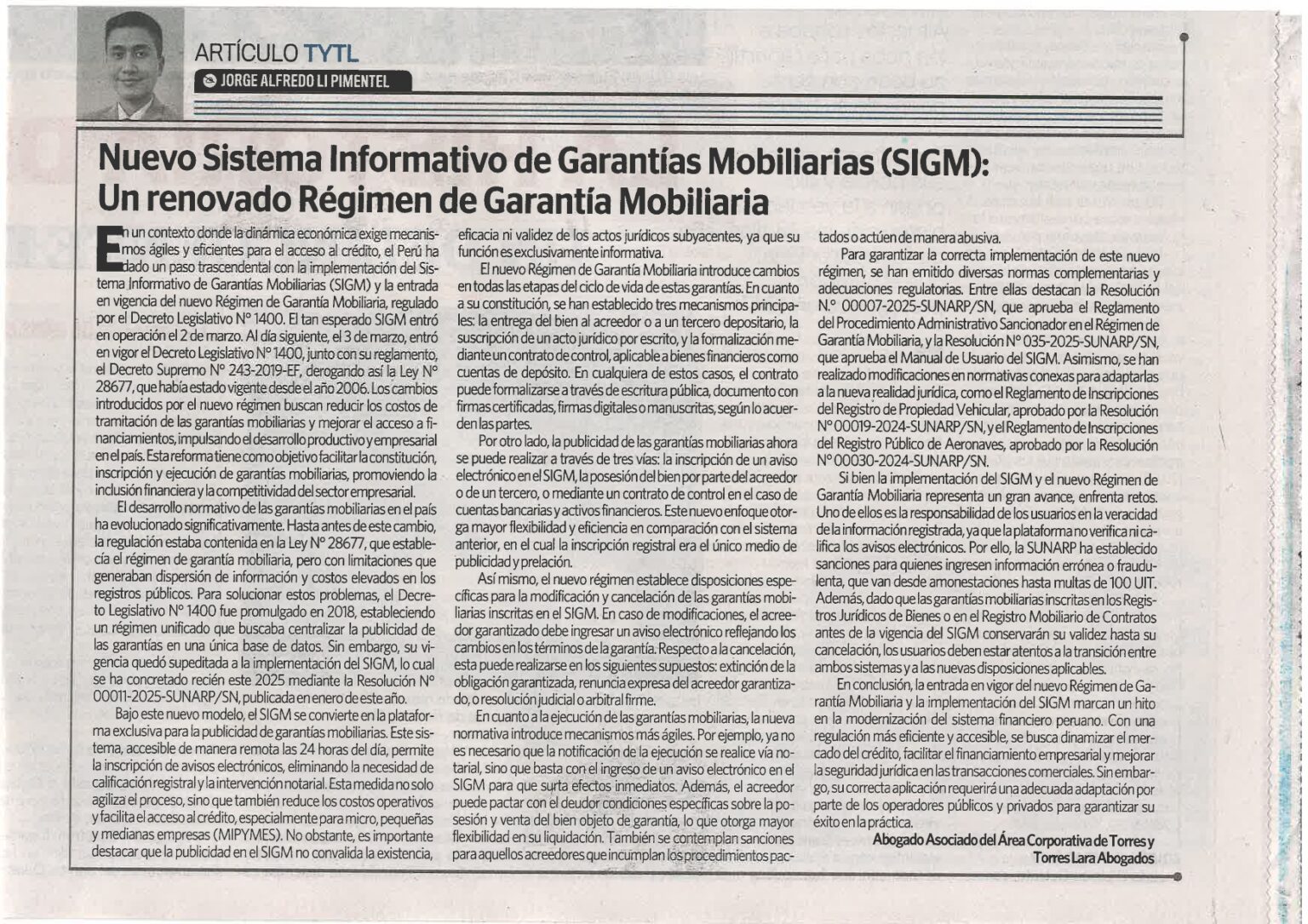Nuevo Sistema Informativo de Garantías Mobiliarias (SIGM): Un renovado ...