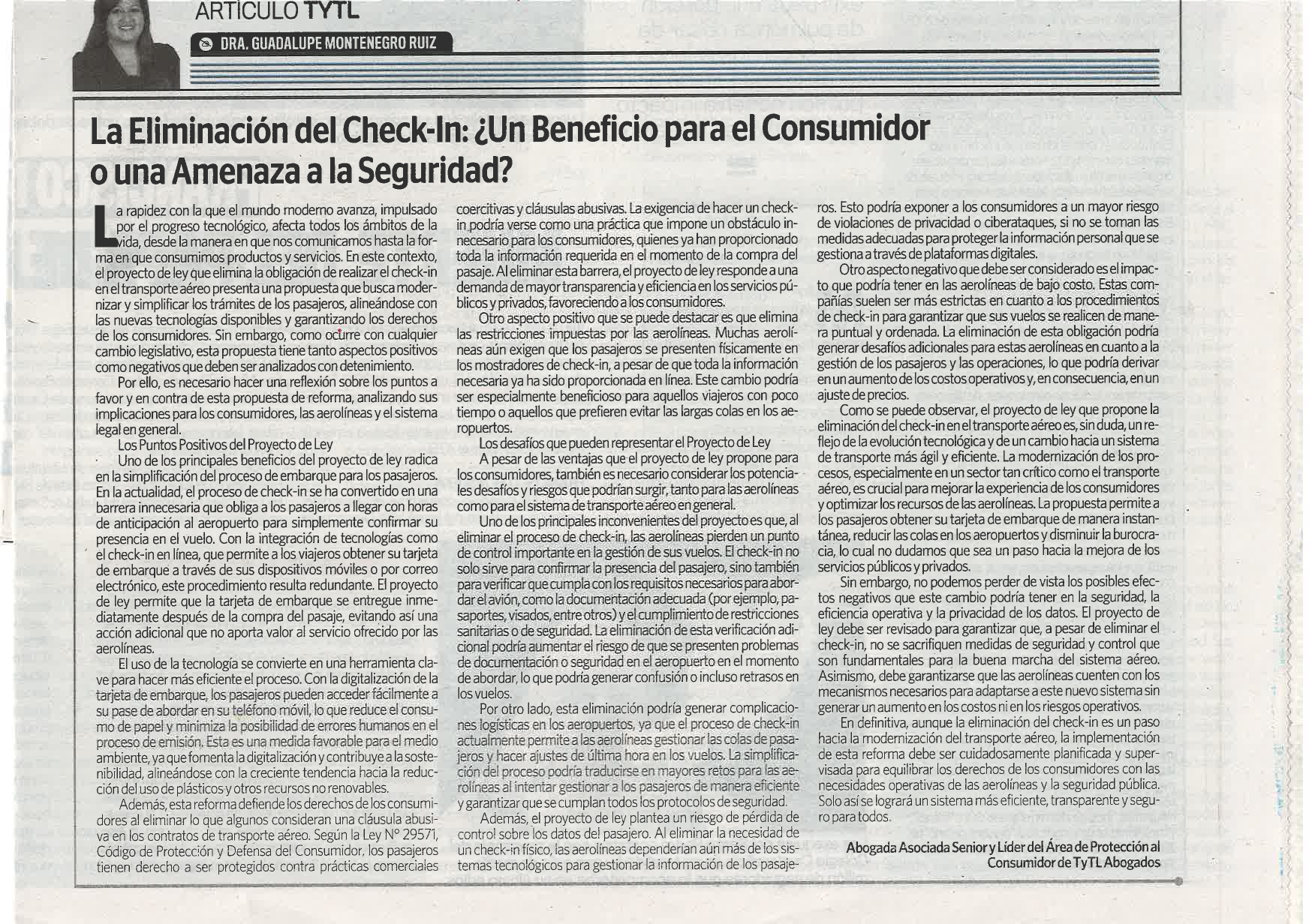 La Eliminación del Check-In: ¿Un Beneficio para el Consumidor o una ...